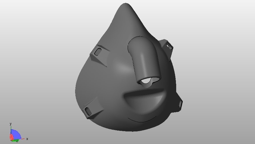 Download STL file Face mask with filter adapter • 3D print template ・ Cults