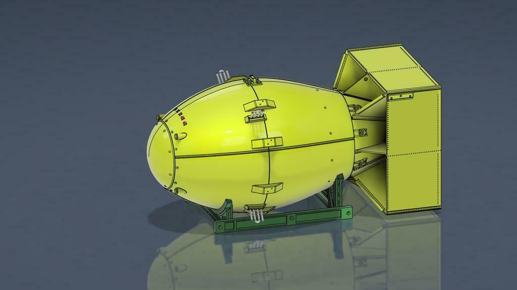 Free 3D file Fat Man Atomic Bomb 👨・Object to download and to 3D print・Cults