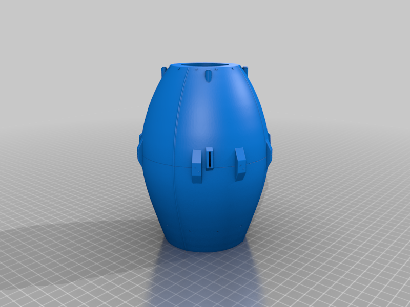 Free 3D file Fat Man Atomic Bomb 👨・Object to download and to 3D print・Cults