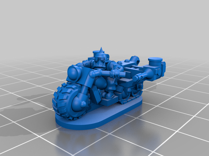 Free STL file Small scale Space Orc Bikers・3D printable model to ...