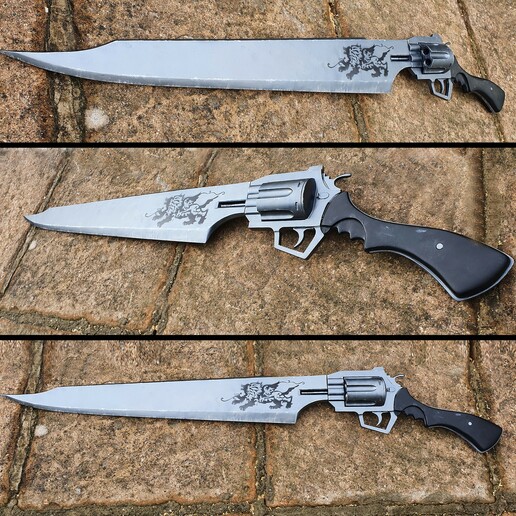 Download STL file Gunblade Revolver - FInal Fantasy 8 • 3D print model ...