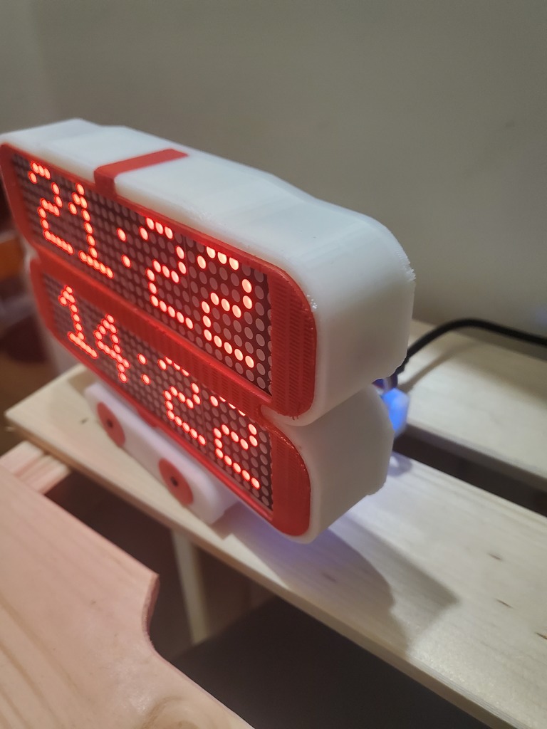 Free 3D file Clock with 2 time zones・3D printing template to download・Cults
