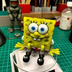 3D printed SpongeBob (Easy print no support) • made with ender 3 pro ...