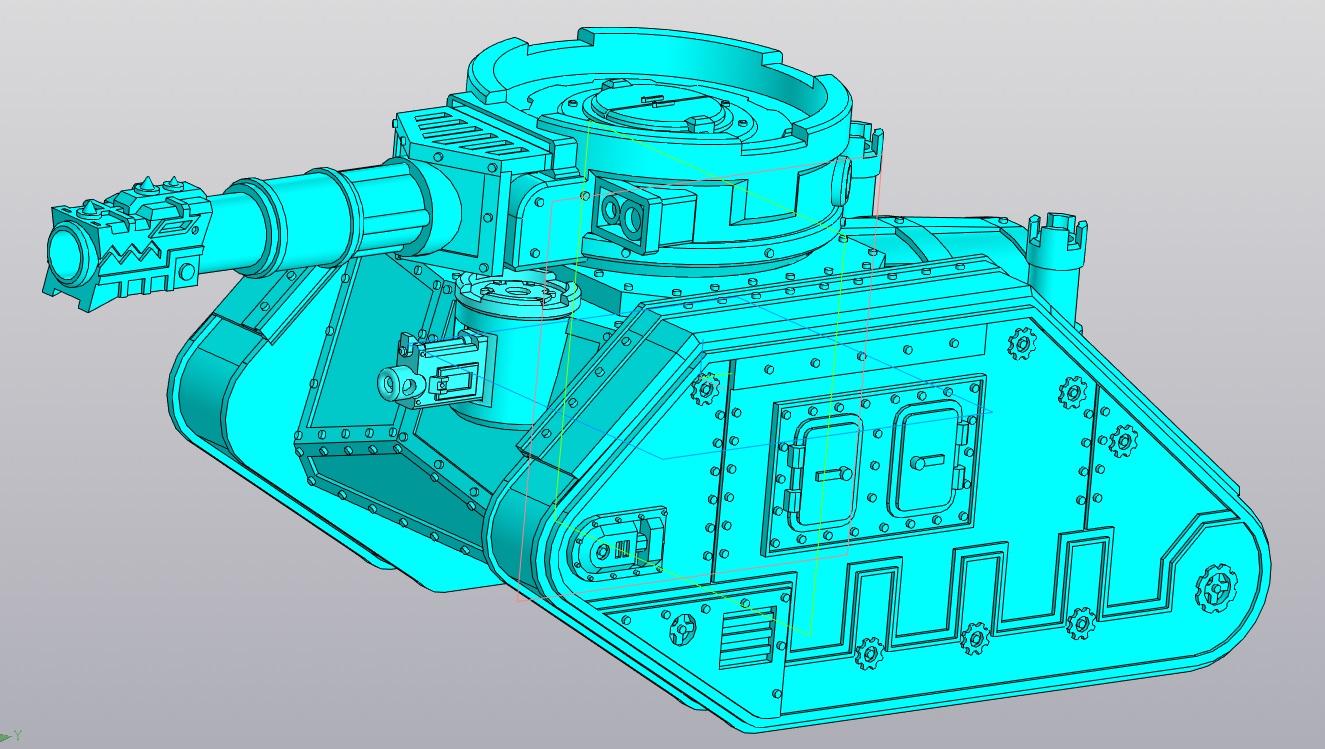 STL file Feudal tank Lehman Russ・3D printer design to download・Cults