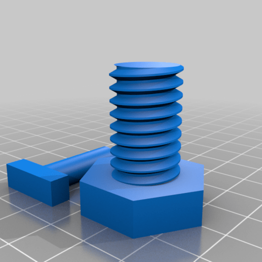 Download free STL file Stronger Bolt design (and this is usable in many ...