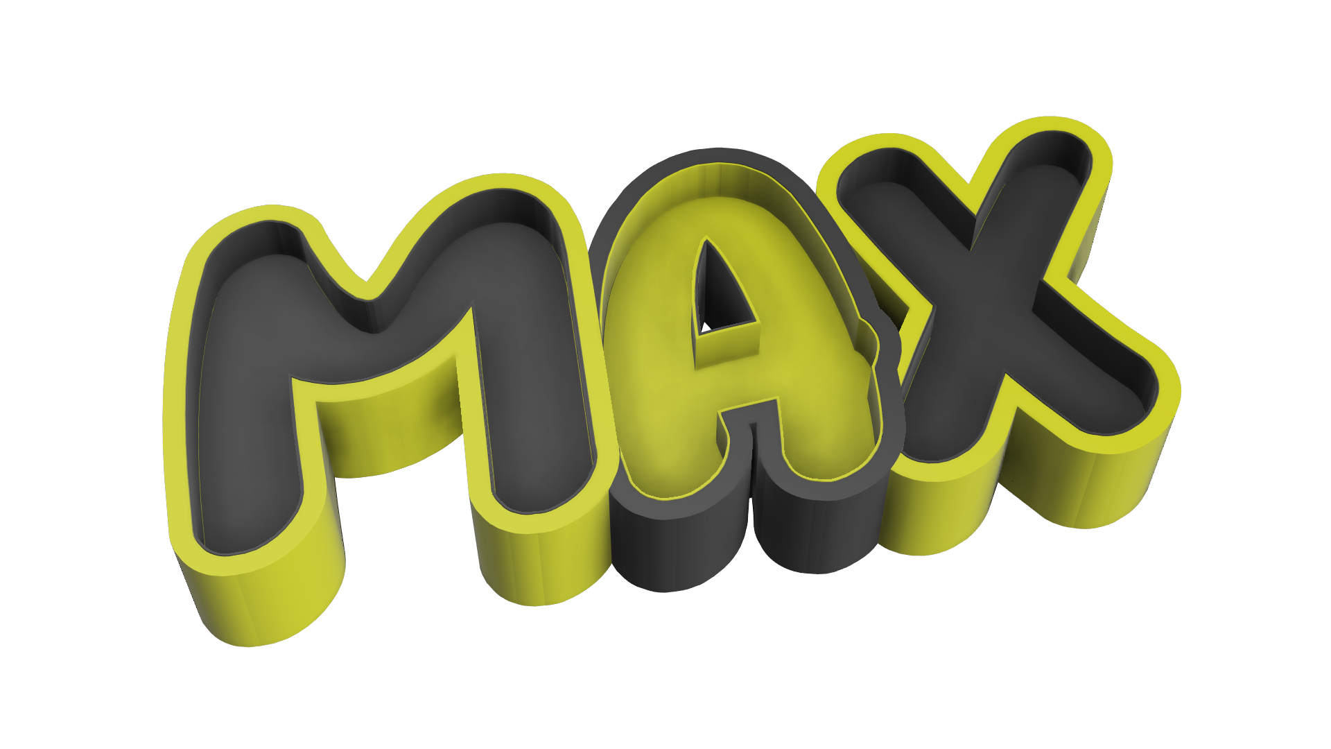 Fichier STL gratuit Max Marquee LED TEXT・Design pour imprimante 3D à ...