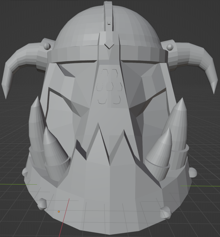 Free STL file Armoured orc head 3・3D printing template to download・Cults