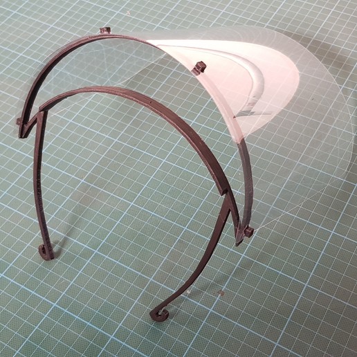 Download free STL file 3D Visor - Protective Visor - COVID19 • 3D ...