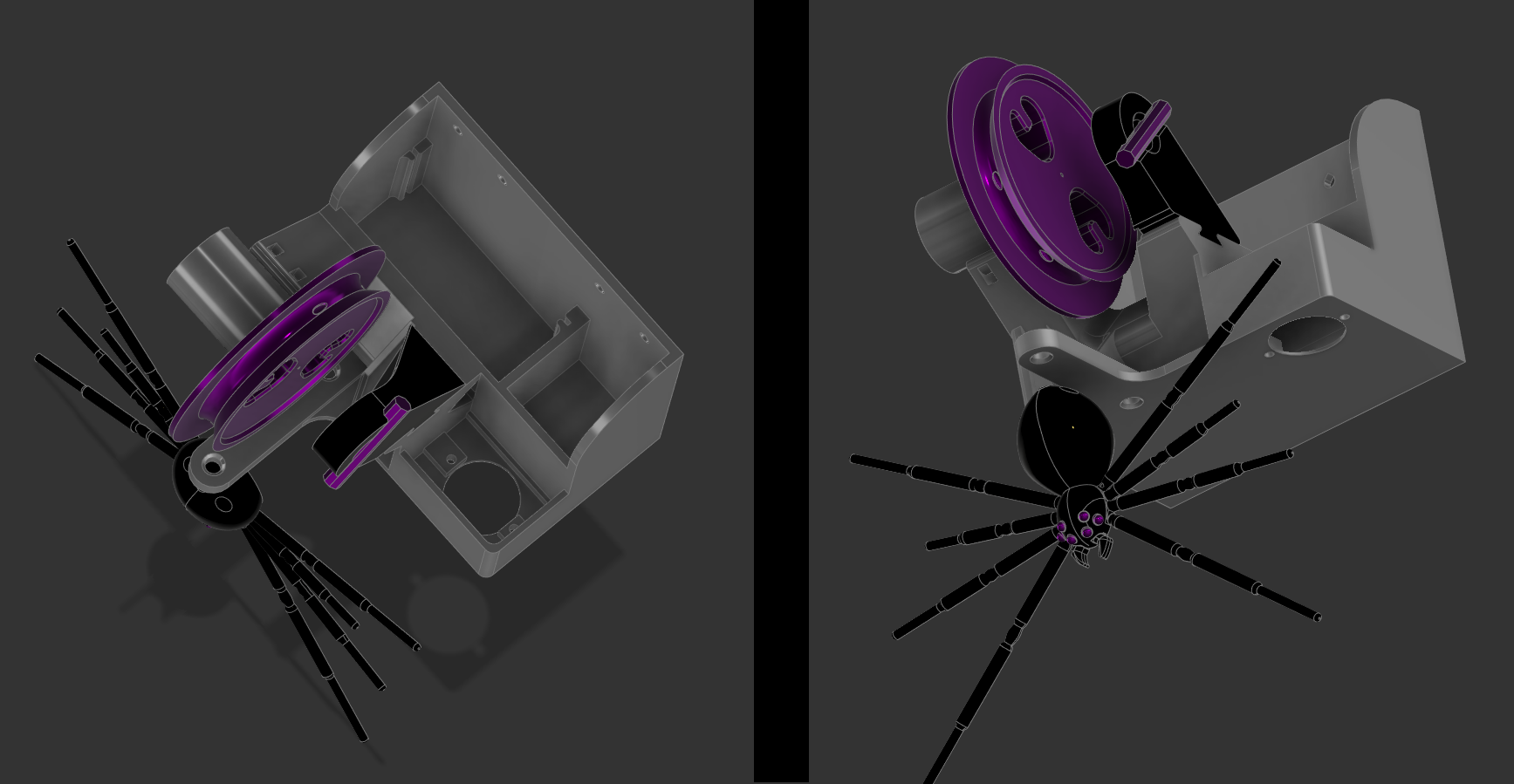 Free 3D file motion activated dropping spider on a string・3D printing ...