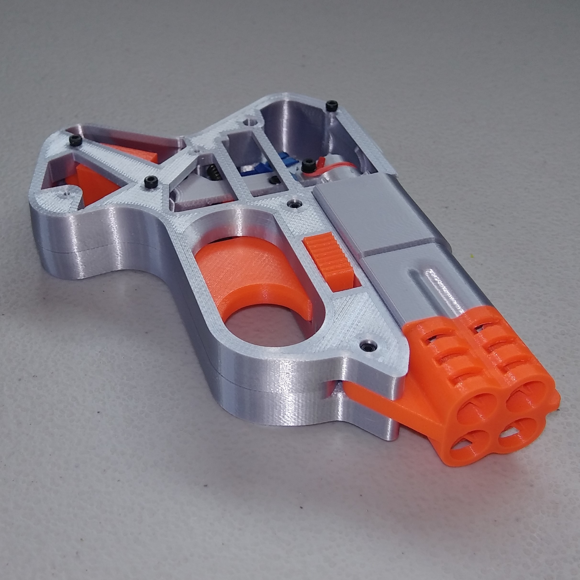 Free 3D file Functional Pepperbox 4-barrel Derringer Cap Gun Toy 🧢・3D ...