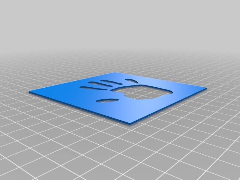 Free 3D file Handprint Stencil 🎨・3D printable object to download・Cults
