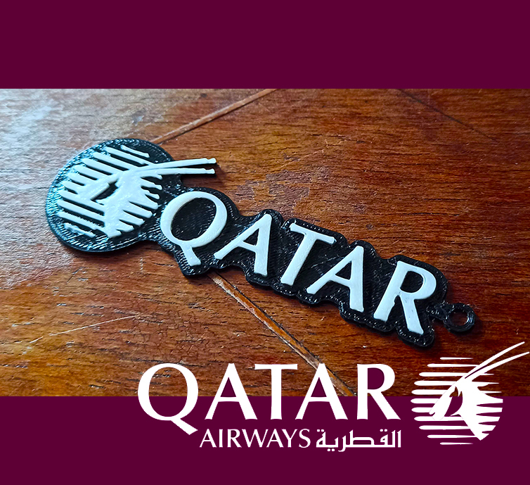 Free STL file Qatar airways key ring・3D printable object to download・Cults