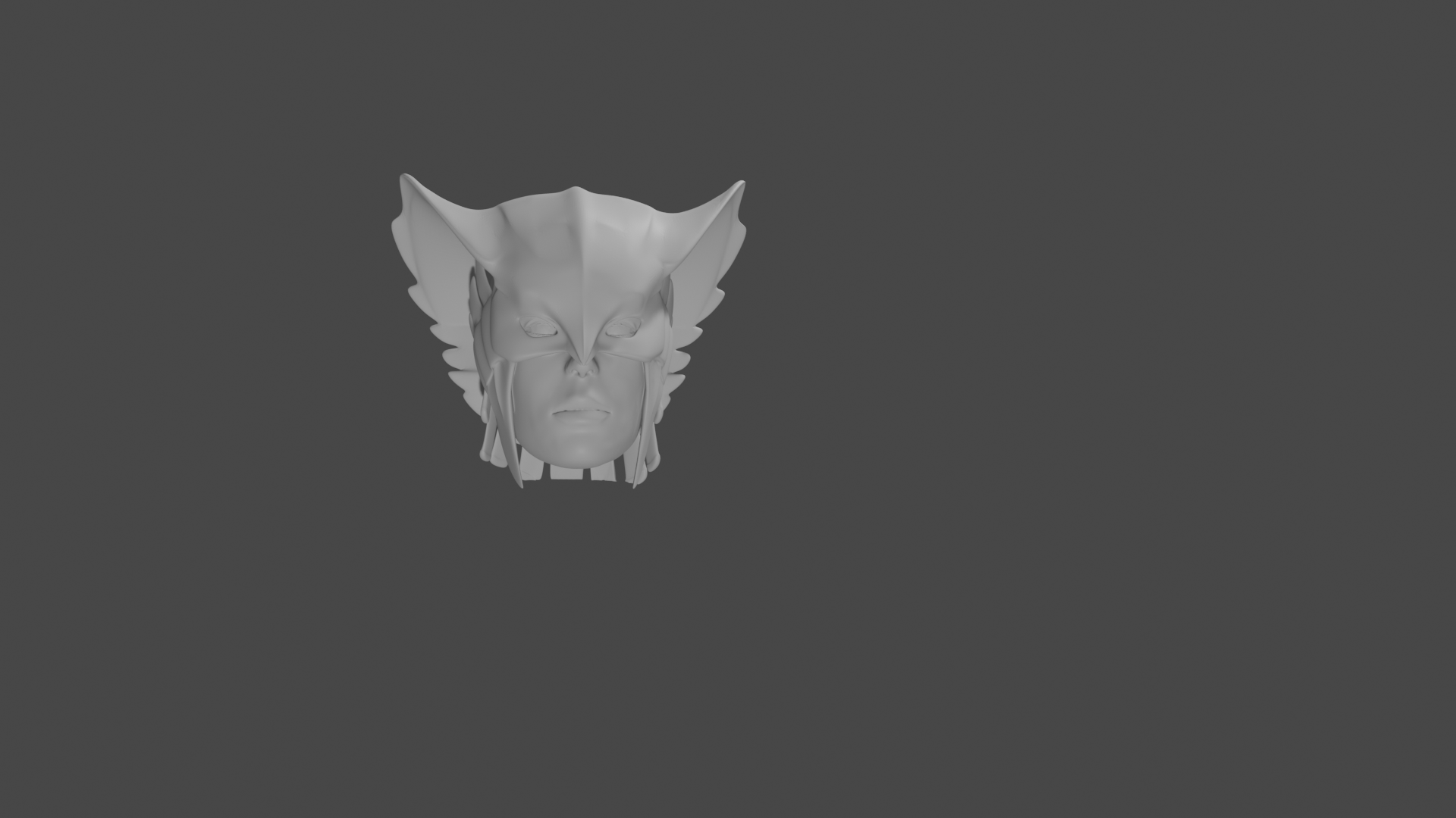 STL file hawkgirl 3d model head sculpt・3D printable model to download・Cults