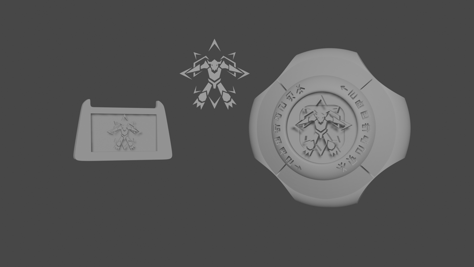 Fichier STL Wargreymon 3d model digivice crest emblema stl digimon ...