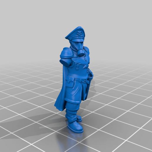Download free STL file Lord Krieg with Cape and Big Hat • 3D printable ...