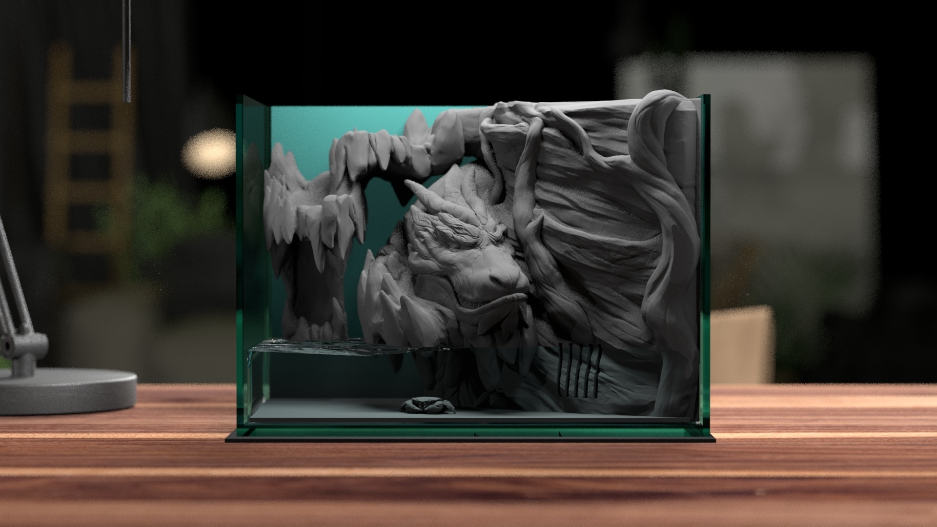 3D file 3D Aquarium Dragon Valley 3D print model 🐉・3D printer design to ...