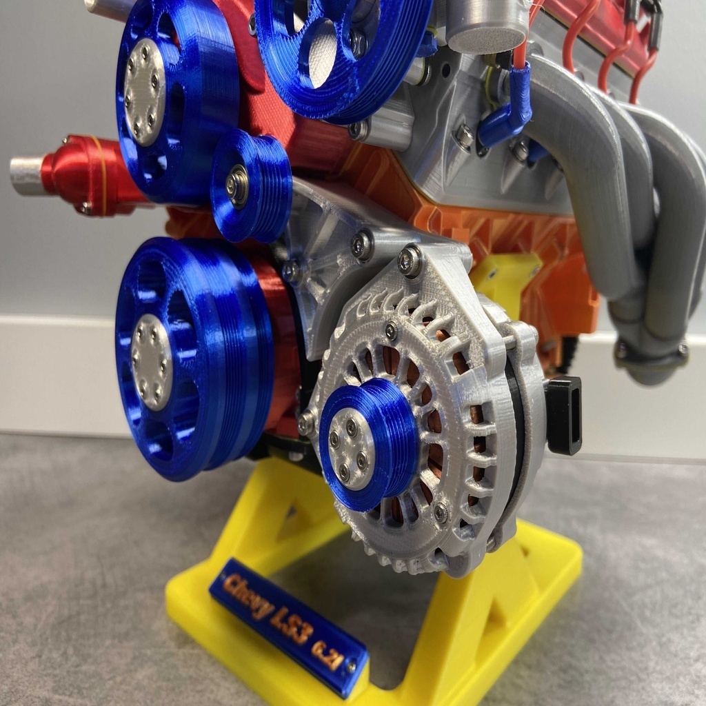 STL file Chevy LS3 (13/16) / Alternator add-on 🎠・3D printable model to ...