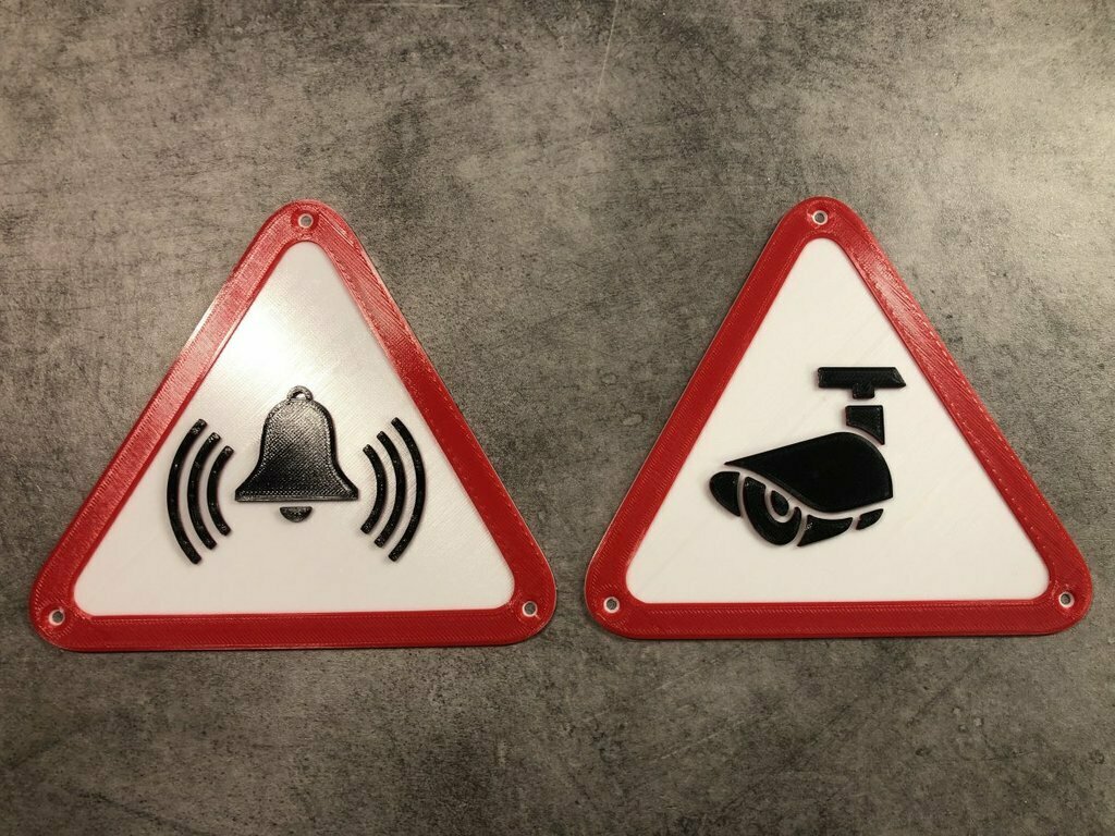 Free 3D file Warning signs・Template to download and 3D print・Cults