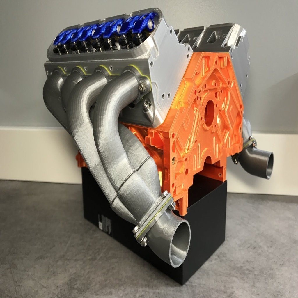 Free STL file Chevy LS3 (2/16) / Headers remix 🎠・3D printing design to ...