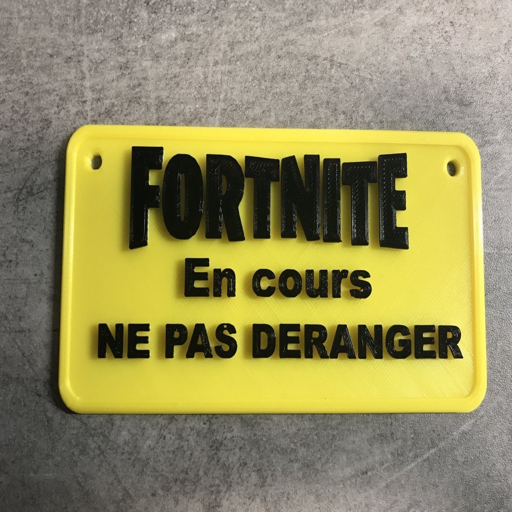 Free 3D file Fortnite Do Not Disturb・3D print design to download・Cults