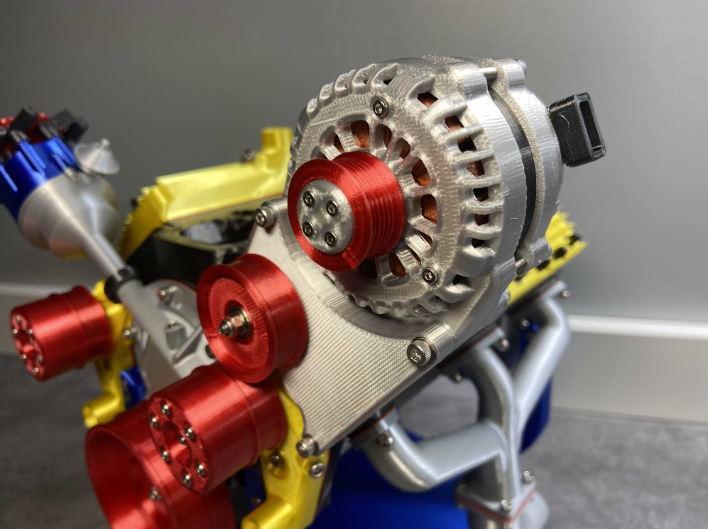 STL file Ford FlatHead V8 (6/14) / Alternator add-on 🚙・Model to ...