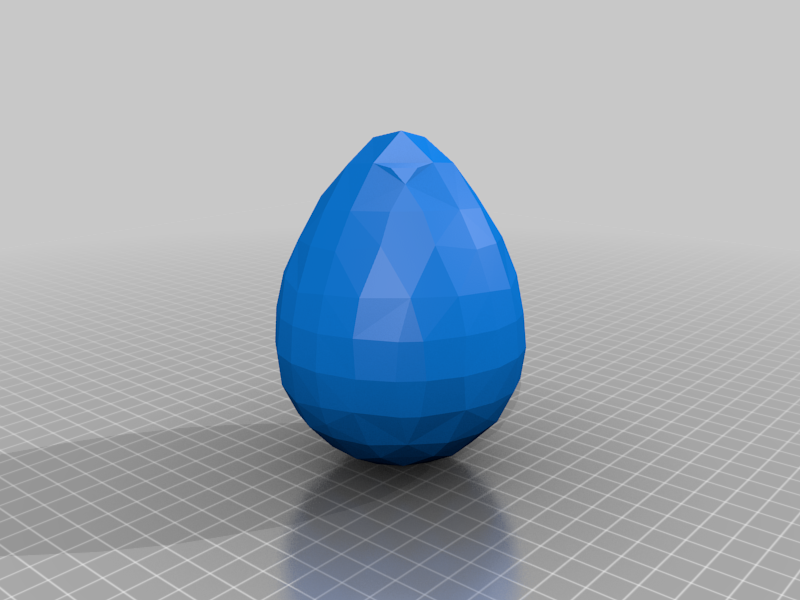 Free STL file low poly egg・Design to download and 3D print・Cults