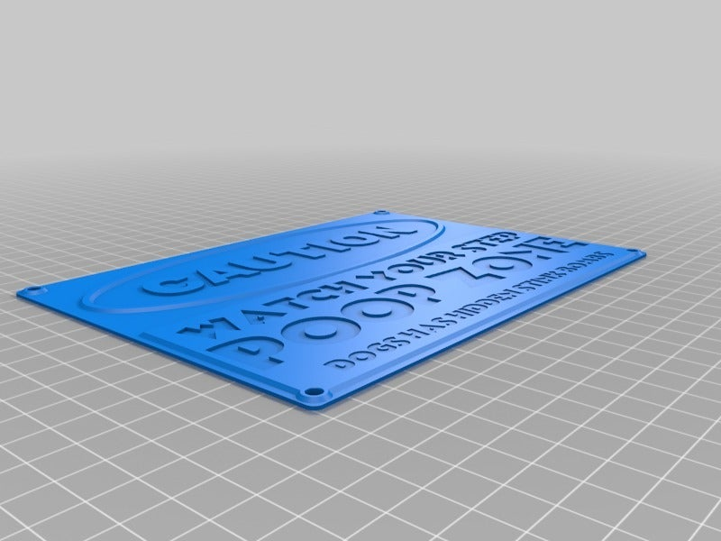 Free STL file WATCH YOUR STEP sign・Model to download and 3D print・Cults