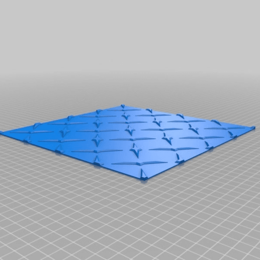 Download free STL file diamond plate tile pattern • 3D printable object ...