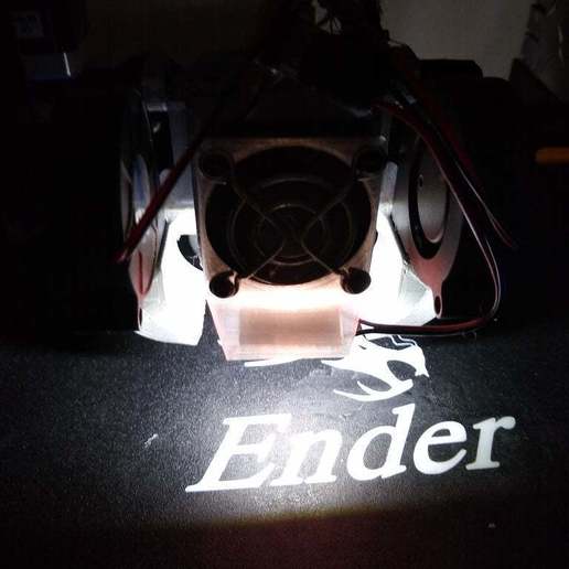 Download free STL LED 40mm fan mount ・ Cults