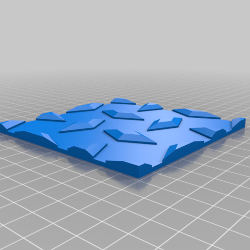 Download free STL file diamond plate tile pattern • 3D printable object ...
