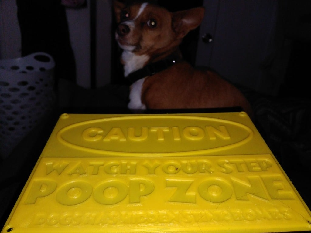 Free STL file WATCH YOUR STEP sign・Model to download and 3D print・Cults