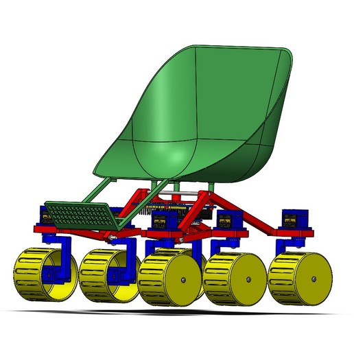 Descargar archivo STL gratis Prototipo de silla de ruedas Rocker Bogie • Diseño para imprimir en ...