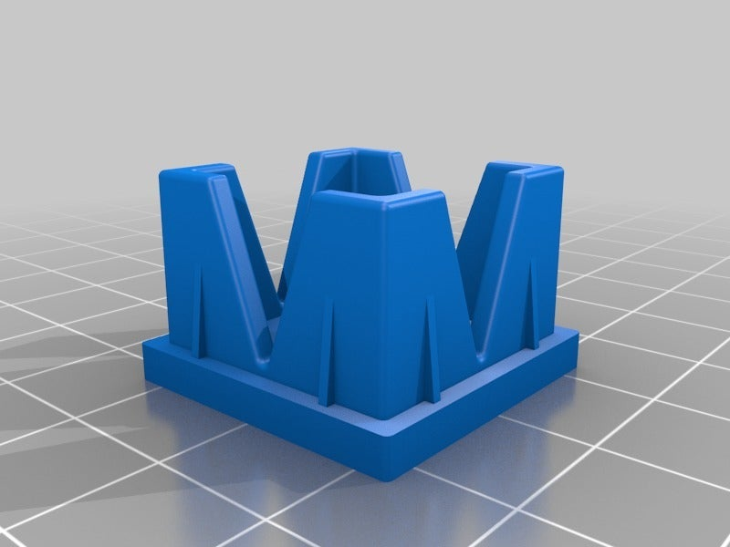 Free STL file Square tube end cap 22mm・3D print design to download・Cults