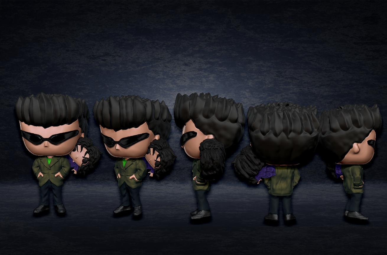 OBJ file Toguro Brothers Yu Yu Hakusho・3D printing template to download ...