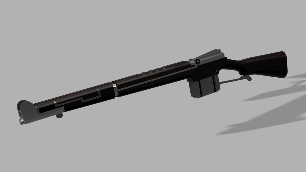 Бесплатный STL файл Rugged Enfield Laser Rifle・Дизайн 3D-печати для ...