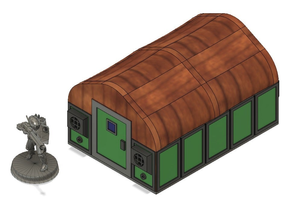 Free STL file Quonset Tent・3D printable model to download・Cults