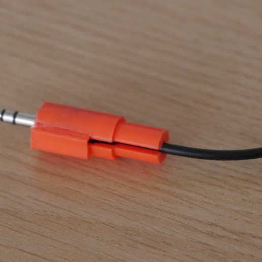 Download free STL file 3.5mm Male Stereo Jack cable protector • 3D ...