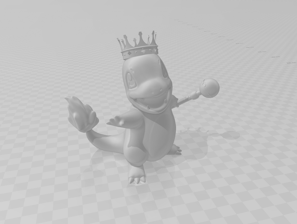 Free STL file King Charmander・3D printing design to download・Cults