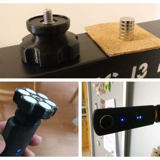 Download free 3D printer model 6-chambered magnetic camera mount ・ Cults