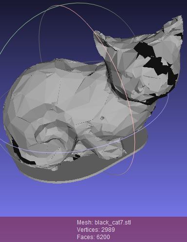 Free STL file black cat (3D scan)・3D printing design to download・Cults