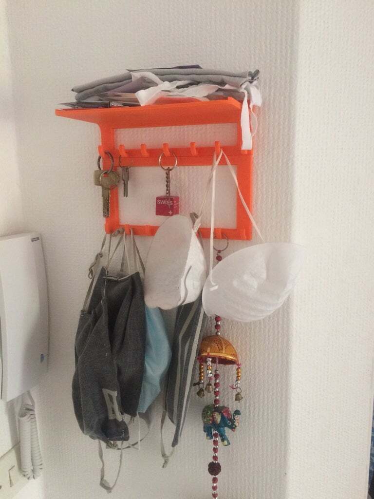 Free STL file large modular key holder (top and bottom) 🔑・Template to ...