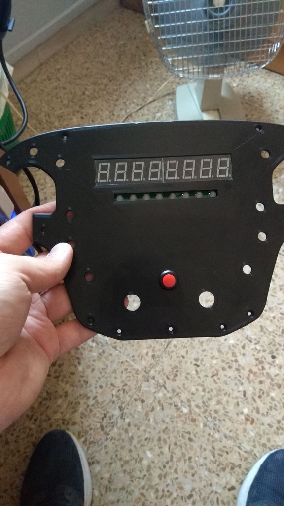 Free STL file F1 Style sim racing wheel + Display TM1638・3D print ...