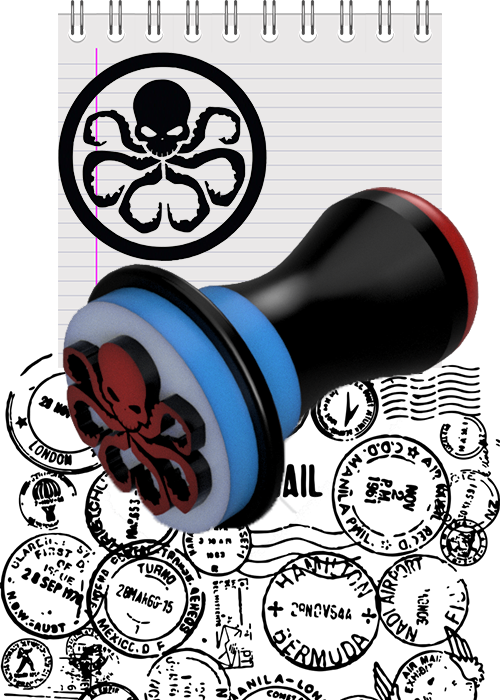 Файл STL Hydra Stamp / Stamp / marvel・3D-печатный дизайн для загрузки・Cults