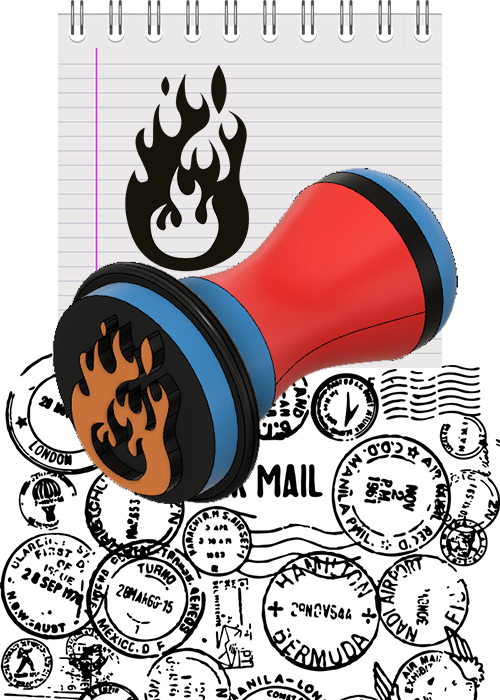 Free STL file Fire Stamp / Bell・3D printing model to download・Cults