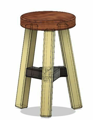 Archivo STL gratis Banquito / chair / Sillita para maquetado.・Plan de ...