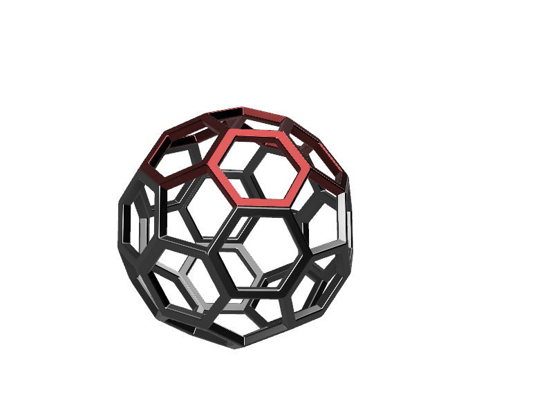 Archivo STL gratis Esfera Hexagonal y Pentagonal 👽・Modelo para ...