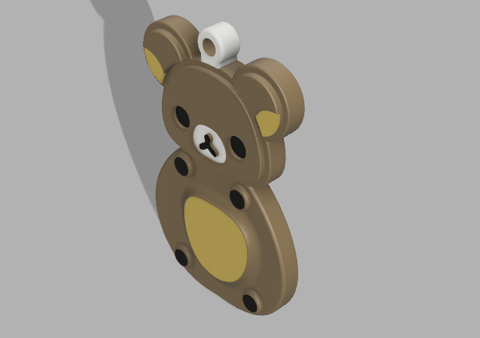 Archivo STL gratis Llavero OSO / porte-clés OURS・Plan para descargar y ...