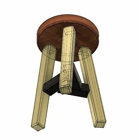 Archivo STL gratis Banquito / chair / Sillita para maquetado.・Plan de ...