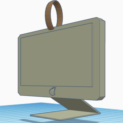 Download STL file Apple Mac KeyChain Key Ring - • 3D printable template ...