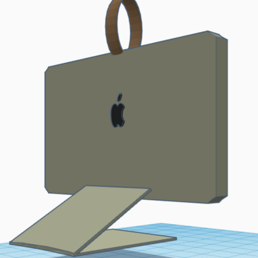 Download STL file Apple Mac KeyChain Key Ring - • 3D printable template ...